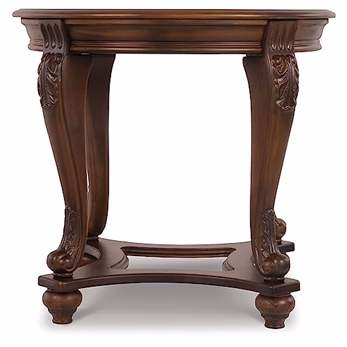Signature Design by Ashley T499-6 Round End Table, 0, Dark Brown