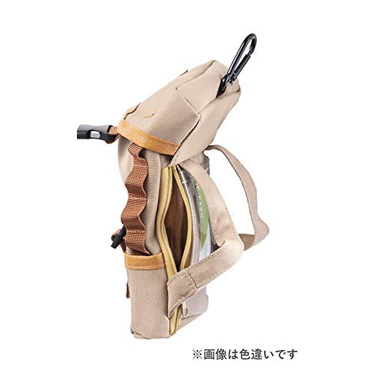 セトクラフト(Seto Craft) Setocraft Pass Pouch Backpack with Carabiner Hook for Commuter and Transportation Card Slot, Size: 4.9 x 1.4 x 7.1 inches (12.5 x 3.5
