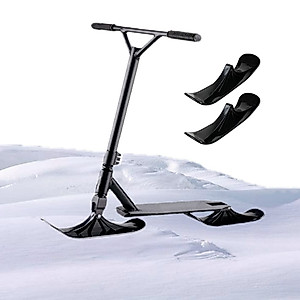 BESPORTBLE 1 Pair Scooter Sled Ski Sleigh Board Scooter Skiing Equipment Skiing Board Snow Sled Kids Snow Kick Scooter Snowboard Sledge Replacement Ski Board Ski Scooter Set Child or Balance