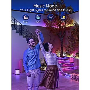 Govee Outdoor LED Strip Lights, 32.8ft RGBIC Smart Outdoor Lights, IP65 Waterproof Lights, 16 Million Colors, Bluetooth App Control, Rope Lights Outdoor for Roof Balcony Garden Patio Porch Pool