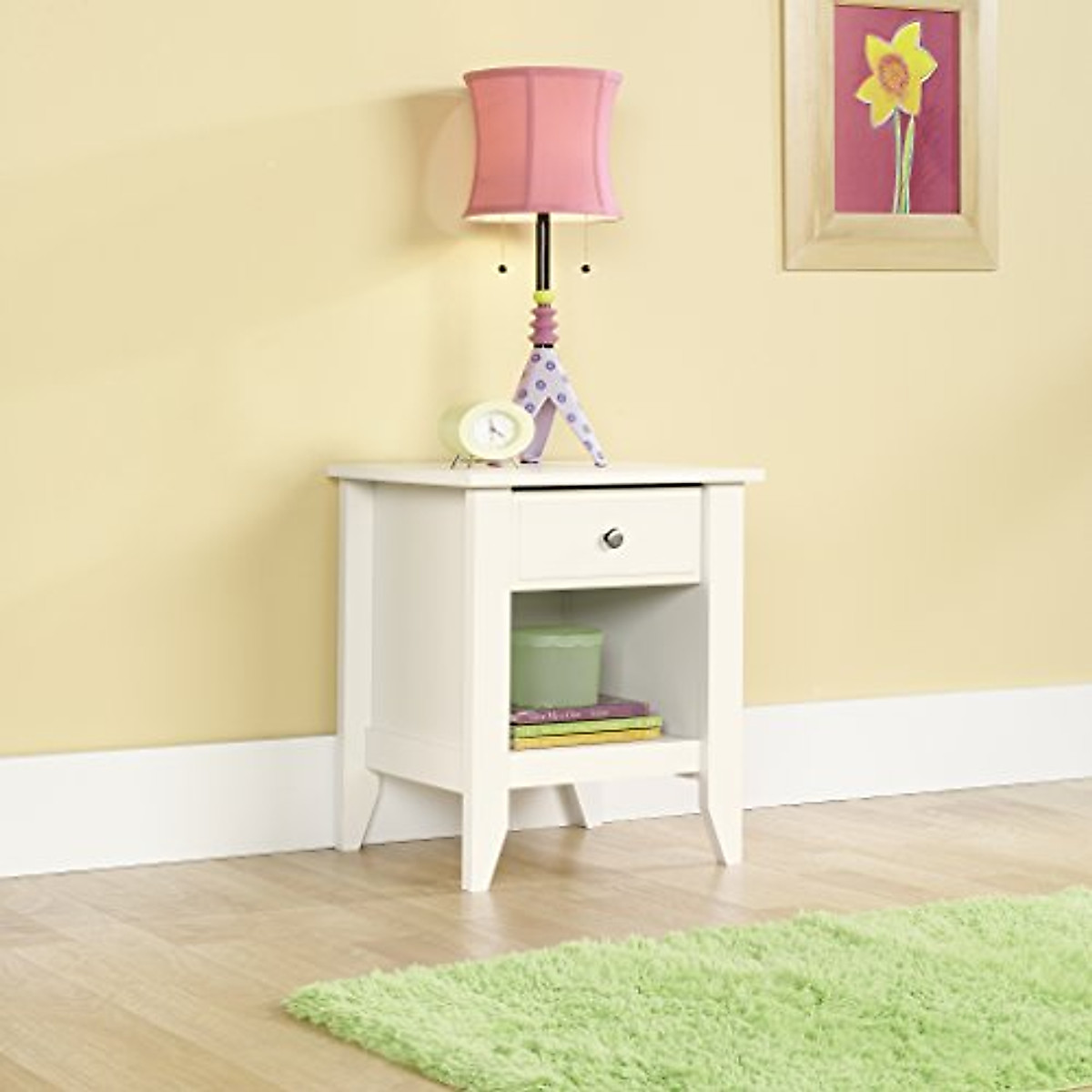 Sauder Shoal Creek Night Stand, Soft White finish