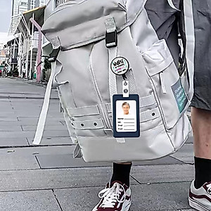 YAZMEEN Nurse in Progress Please Wait Retractable Badge Reel with Alligator Clip Funny ID Badge Holder Funny Nurse Student Badge Clear Name Card Holder for RN LPN CNA Nursing Doctor Teacher Student