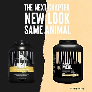 Animal Meal - All Natural High Calorie Meal Shake - Egg Whites, Beef Protein, Pea Protein, Vanilla