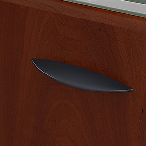 Bush Business Furniture Series A Corner Desk with Mobile File Cabinet, 84W x 84D, Hansen Cherry/Galaxy