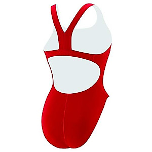 Speedo womens Guard One Piece Swimsuit, Super Pro Back Us Red, 34 US