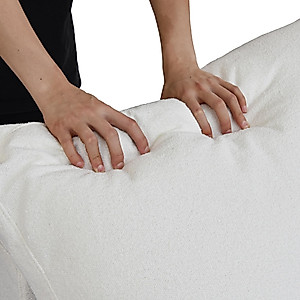 Sdorens Modern Modular Sectional Sofa 3 Seat, Cushion Covers Removable, 118" Minimalist Sofa Couch for Living Room Office Apartment, White