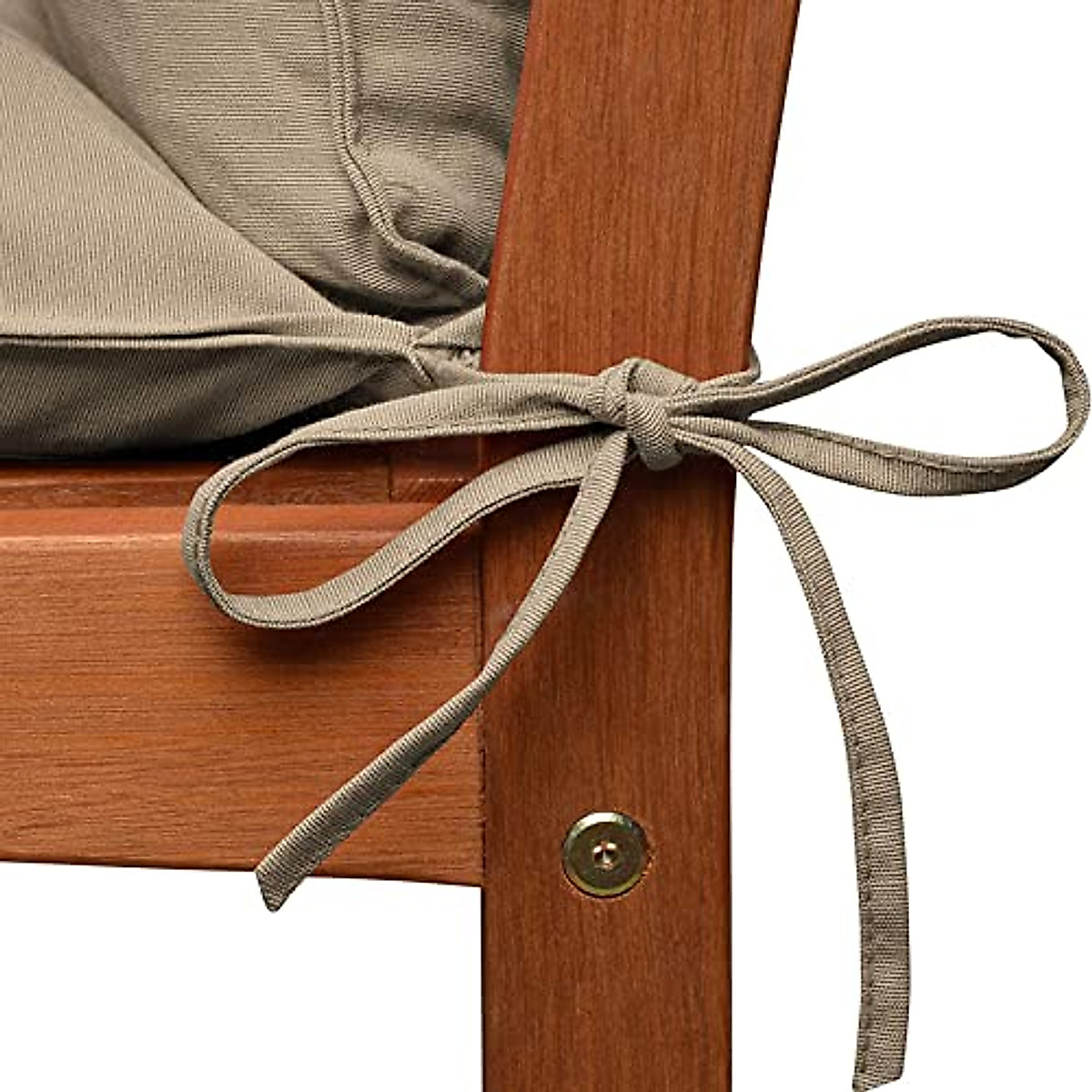 Bench Cushion for Outdoor Furniture Swing Replacement Cushions 3 Seat and Back Non-Slip Waterproof 4'' Thick Porch Swing Cushions with Ties for Garden Patio, 60in*40in (Brown)