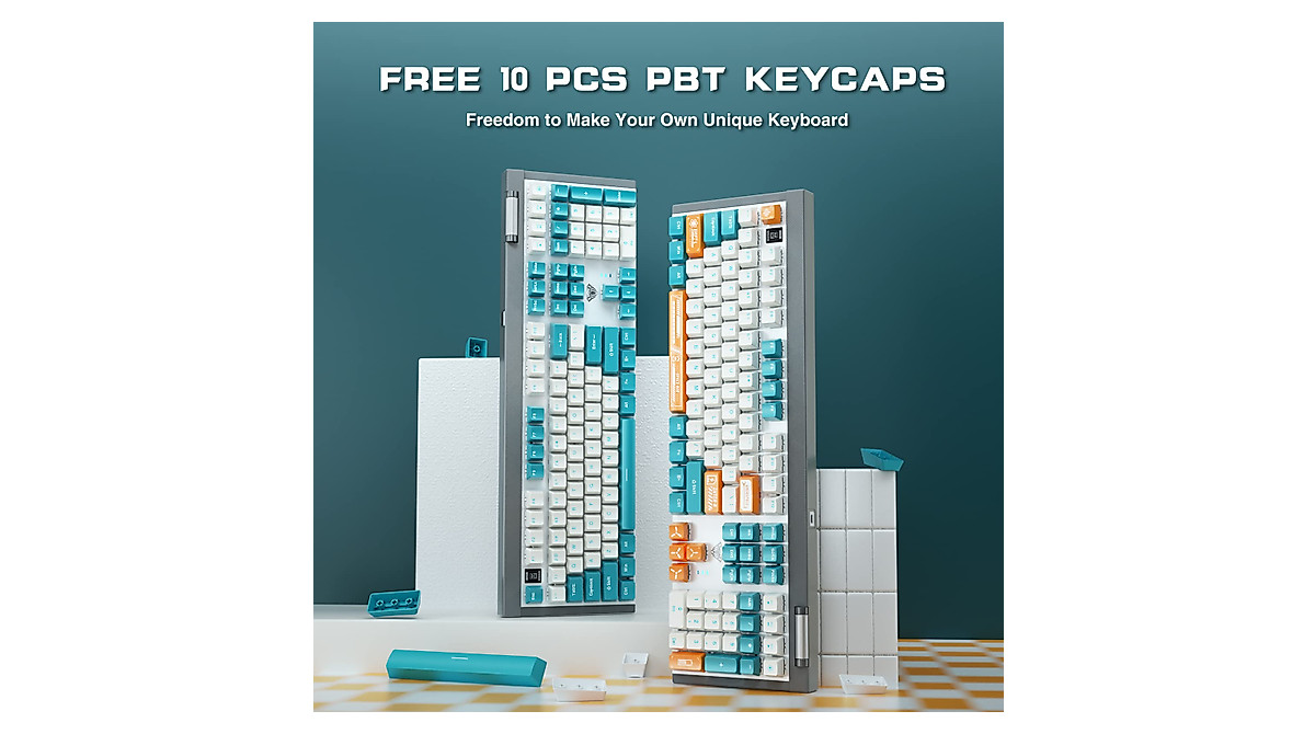 AULA F3050 Wireless Mechanical Gaming Keyboard – Customizable & Dual Mode