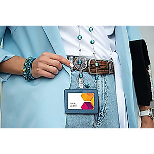 Boutilon Retractable Badge Holder, Retractable Badge Reels,Lightweight Plastic Badge Reel Card Holder with Key Ring Backing Belt Clip for Nurse,Volunteer,Teacher,Student(Pretty Sliver Stars)