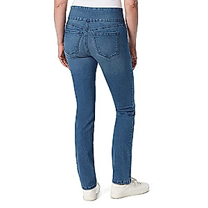 Gloria Vanderbilt womens Amanda Pull on High Rise Jeans, Frisco, 10 US