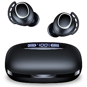 TAGRY Wireless Earbuds Bluetooth Headphones 120H Playtime IPX7 Waterproof Ear Buds Power Display Earphones with Mic and 2600mAh Charging Case for Sports Laptop TV Computer Phone Gaming