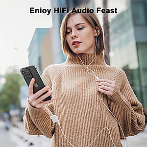 iPhone 15 Headphone Adapter,2Pack USB C to 3.5mm Headphone and Charger Adapter,2-in-1 Type C to Aux Audio Jack and Fast Charging Dongle Cable Cord for iPhone 16 Pro Max Plus,iPad Pro,Galaxy/Note,Pixel