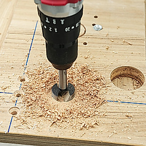 GMTOOLS Forstner Bit Set, 8PCS Forstner Drill Bits for Wood, Carbide Forstner Bit for Woodworking, Auger Opener Round Shank Drilling Cutting Tool for Hardwood, Softwood, Plastic, Plywood