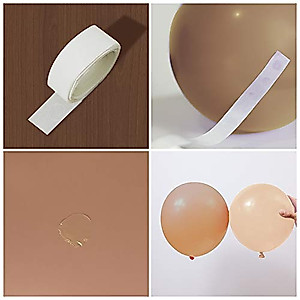 Macaroon Coffee color scheme Balloon Garland Arch Kit134pcs,Coffee Gray Balloons and Metallic Gold Balloons backdrop.Perfect for Birthday party Wedding Ceremony Baby Shower Graduation Engagement