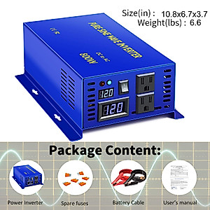 XYZ INVT Pure Sine Wave Inverter with Remote Switch (4000W24V)