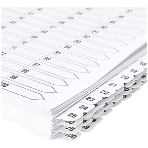 Q Connect A4 1-100 Mylar Index