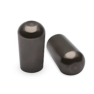 MAXCHEER 2PCS M4 Brass LP Guitar 3 Way Toggle Switch Tip Pickup Switch Knob for Epiphone Les Paul (Black)