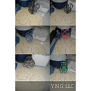 THEMED MAGICAL MOUSE AND FRIENDS FACE SET OF 6 COOKIE CUTTERS MADE IN USA PR1569