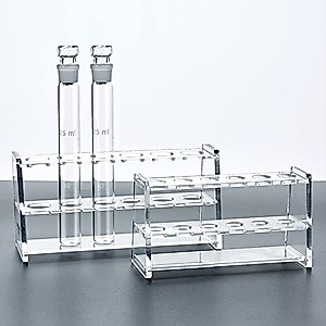 1PCS 50ML Colorimeter Tube Rack Acrylic Strong Test Tube Holder 6 Slots Suit for Tubes Less Than 2.6cm/1.02inch in Diameter (1, 50ML)