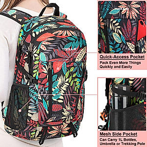 TOMULE Camping Hiking Daypacks, 40L Lightweight Packable Hiking Backpack Travel Backpack for Women Men