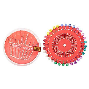 Zixyqol Portable Sewing Box,Embroidery Needle Soft Tape Measure Scissors Thimble Thread with Tinplate Case Travel Set for Home DIY Crafts Sewing