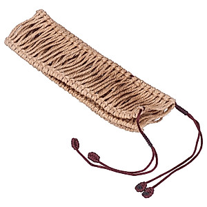 Jacksing Handpan Decoration Rattan Rope, Surround Decor Ring Handmade Braided Steel Tongue Drum Ropes for 13 Tone Drums