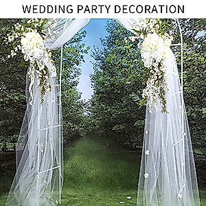 Tulle Fabric Rolls 54 inch by 20 Yards White Tulle Bolt for Wedding Decorations Party Baby Shower Table Skirt Tutu DIY Decor