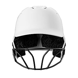 EvoShield XVT™ 2.0 Matte Batting Helmet with Facemask - Team White, Medium/Large