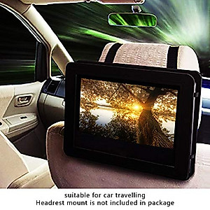 GOFEI Portable DVD Player with Rechargeable Battery, Supports SD Card and USB, with 10.2" Swivel Screen, Remote Controller, for Home, Kids