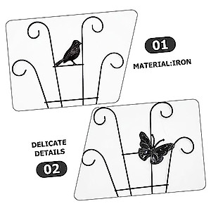 YARNOW 8 Pcs Rose Plant Orchid Plant Rose Trellises Stackable Flower Trellis Flower Support Ring Tomato Cages Plant Support Rack Plant Climbing Stand Plant Climbing Rack Fixed Rod Bracket