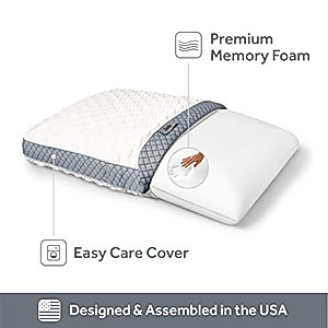 Sealy 3-Inch SealyChill Gel Memory Foam Full Mattress Topper + Molded Memory Foam Pillow Set