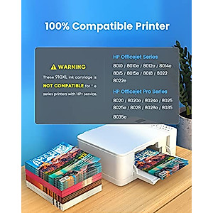 PACITEK 916XL Black Ink Cartridge Compatible with HP 916 Work with HP OfficeJet Pro 8025e Printer, HP OfficeJet 8010 8015 8020e, 8025e, 8028e, 8035e Printer