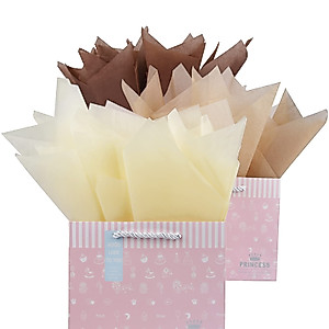 PLULON 60 Sheets Yellow Tissue Paper Bulk and PLULON 60 Sheets Brown Tissue Paper Bulks