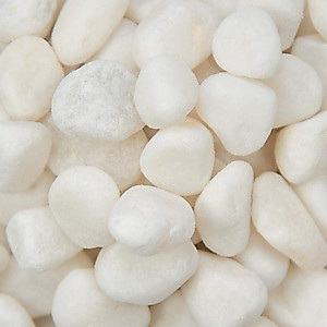 MSI Decorative Tumbled White Pebbles, 0.25 inch - 0.75 inch, 40 lb. Bag