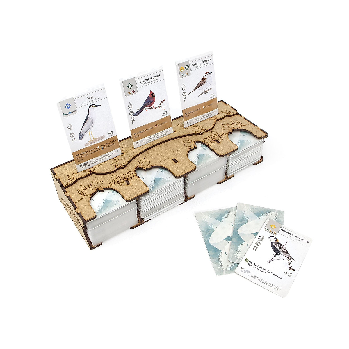 TowerRex Board Game Organizer for Wingspan Board Game Box, Wingspan Expansion, Wingspan European Expansion, Wingspan Oceania Expansion, Wingspan Eggs, Wing Span Board Game, Not for Asia Extension