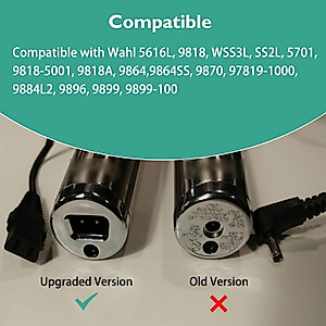 for Wahl Trimmer Charger, Lnauy Charger Adapter Compatible with Wahl 9818 / SS2L / WSS3L / 5616L / 5701/9818-5001 / 9818A / 9864/9870 / 9884L2 / 9896/9899 Power Supply 5V 1.2A