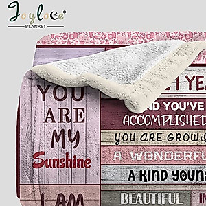 Joyloce 21st Birthday Gifts For Her Blanket 60"X50", 21st Birthday Decorations - Turning 21 Gifts For Women - 21st Birthday Gift Ideas - 21 Bday Decorations - Best Gifts For 21 Year Old Women Blankets