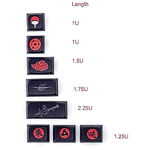 Custom Cute Anime Keycaps Compatible for Mechanical Keyboard, Gaming Computer Keyboards Cute Key Caps Gift (XDA 8 Keys)