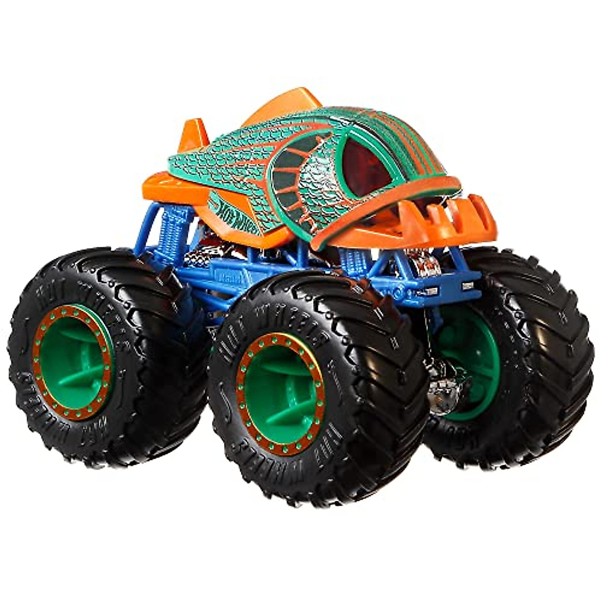 Hot Wheels Monster Trucks Creature 3-Pack, 1:64 Scale Toy Trucks: Shark Wreak, Piran-Ahh & Mega-Wrex
