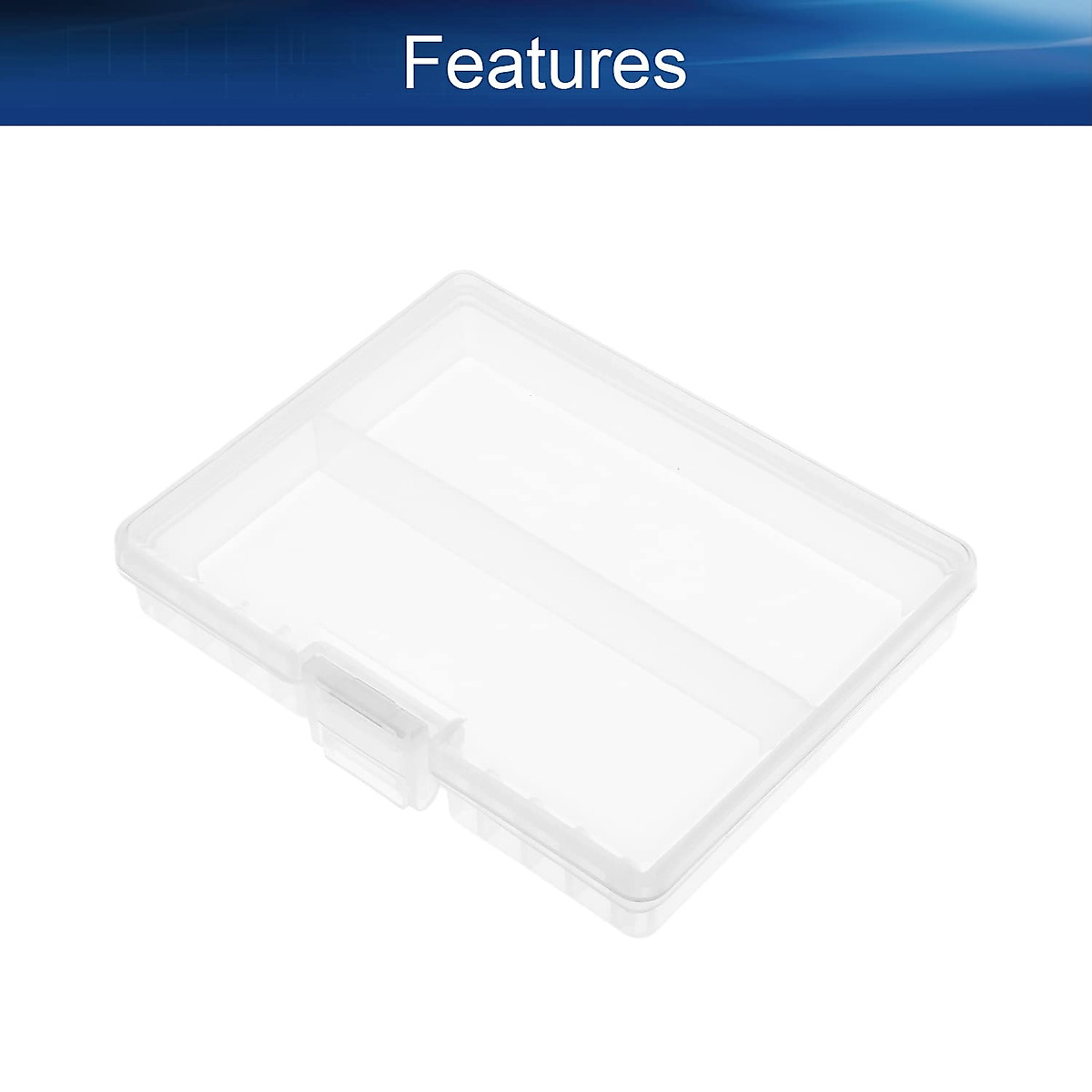 Heyiarbeit Battery Storage Case Holder Box for 48 AAA Batteries, Clear Color (1 Pack)