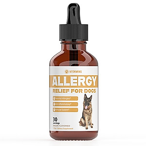 Natural Dog Allergy Relief - Helps to Naturally Support Allergy & Itch Relief for Dogs - Allergy Relief for Dogs Itching - Itch Relief for Dogs - Dog Itch Relief - Dog Allergy Support - 1 fl oz (Dogs)