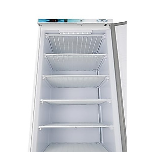 KoolMore KM-FMD20WH 21 Cu. ft. Commercial Reach-in Freezer in White Manual Defrost, Solid Door