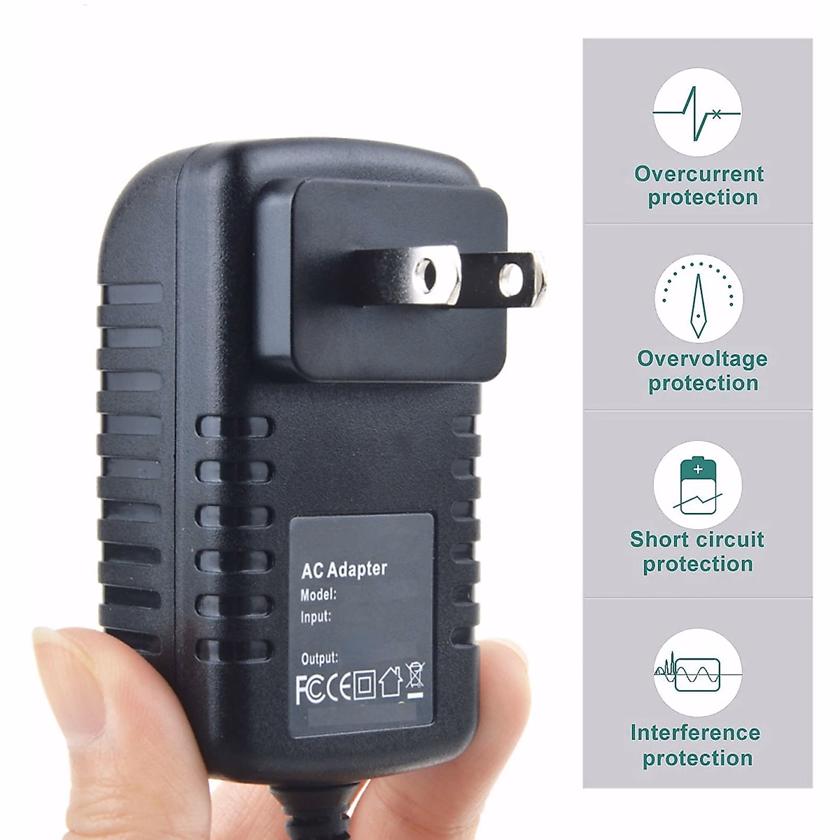 Jantoy AC Adapter for Sega Sega-CD MK-4102 Genesis Console Power Supply Cord Cable PSU