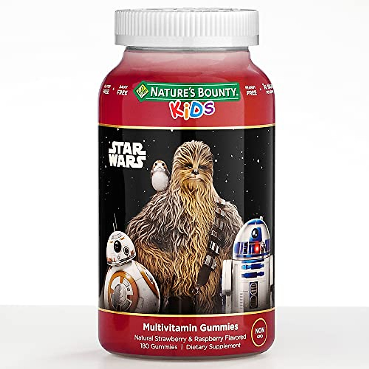 Nature's Bounty Star Wars™ Kids Gummy Multivitamin, Natural Strawberry & Raspberry Flavored, Non-GMO, 180 Gummies