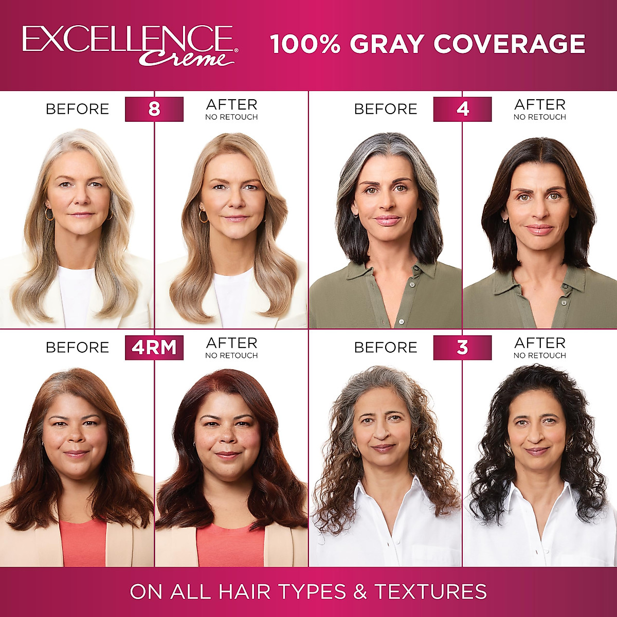 L'Oreal Paris Excellence Creme Permanent Triple Care Hair Color, 01 Extra Light Ash Blonde, Gray Coverage For Up to 8 Weeks, All Hair Types, Pack of 1
