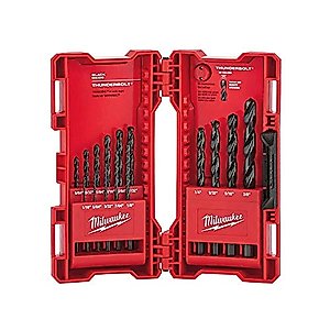 Milwaukee 48-89-2803 15-Piece Thunderbolt Black Oxide Drill Bit Set