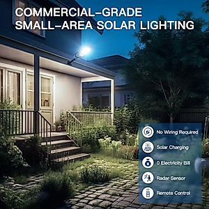 WYWNA Solar Outdoor Lights Motion Sensor - 150W LED Solar Street Lights Outdoor Waterproof Dusk to Dawn Solar Powered Security Lighting for Shed Yard Pathway Path Gutter Patio Fence (4 Pack)