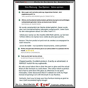 Q-Pen Original Touch-up Paint Pen for Ikea Pax Body/Frame White