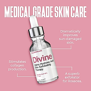 Mandelic Acid 40% AHA Liquid Exfoliant - Gentle Exfoliating Mandelic Acid Peel for Acne Scars, Folliculitis, Dark Spots & Blackheads - Pore Minimizer Chemical Peel for a Glow Up, 1 Fl Oz
