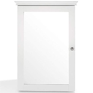 Pemberly Row Mirror Medicine Cabinet in White